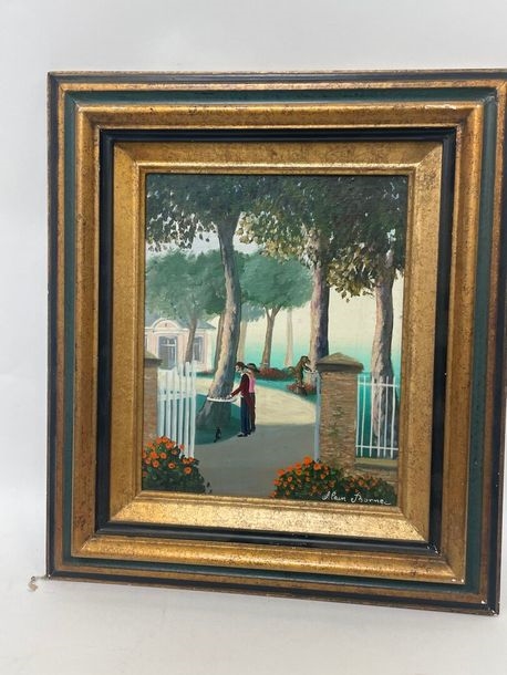 Alain Bonnec | Jardin huile sur toile | MutualArt