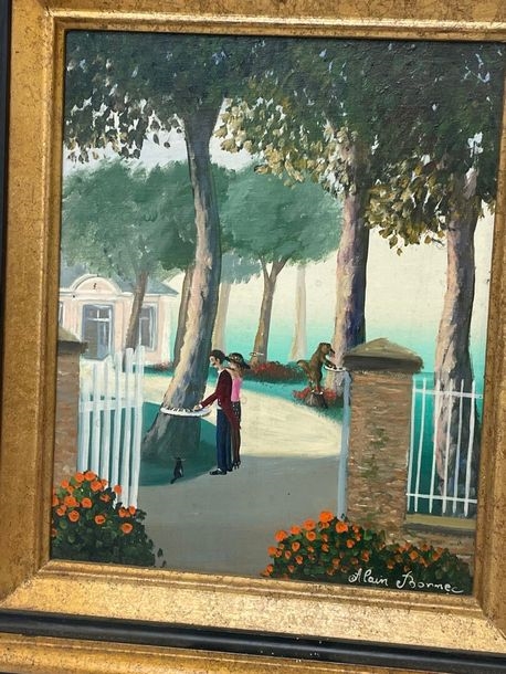 Alain Bonnec | Jardin huile sur toile | MutualArt