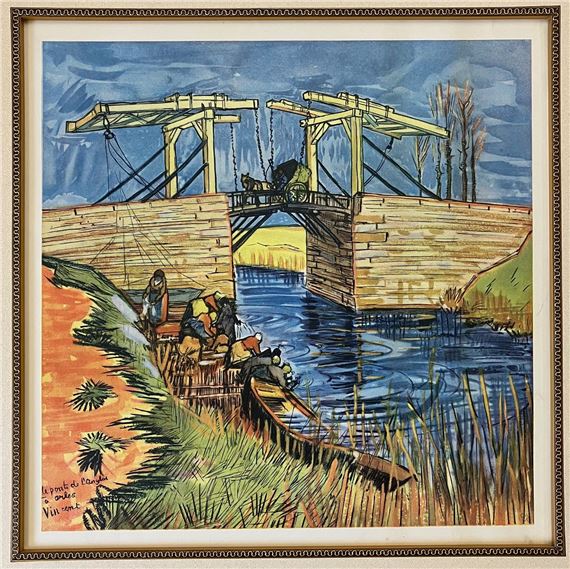 Vincent Van Gogh | Vincent Van Gogh (After) - The Bridge at Arles (1937 ...