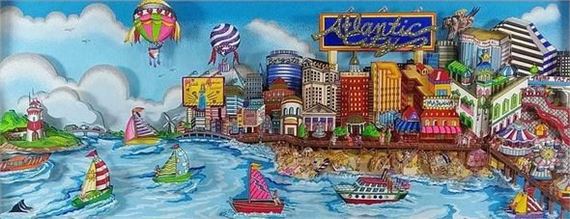 Charles Fazzino | Charles Fazzino - An Atlantic City Summer (2007 ...