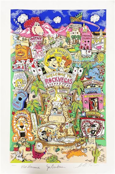 Charles Fazzino | Charles Fazzino - Rock Vegas (1996) | MutualArt
