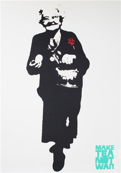 Bambi | BAMBI Street Artist - Make Tea Not War (2013) | MutualArt