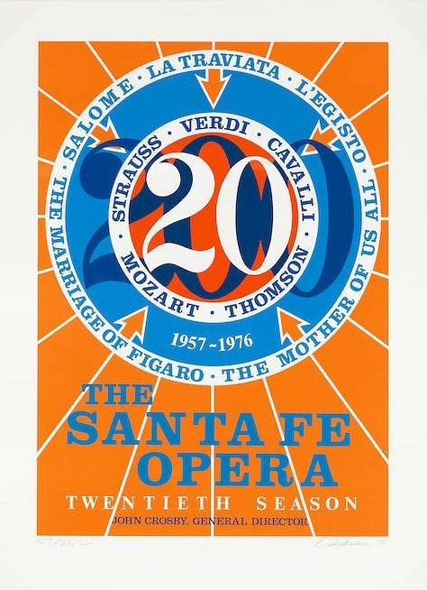 Robert Indiana | Robert Indiana - The Santa Fe Opera (1976) | MutualArt