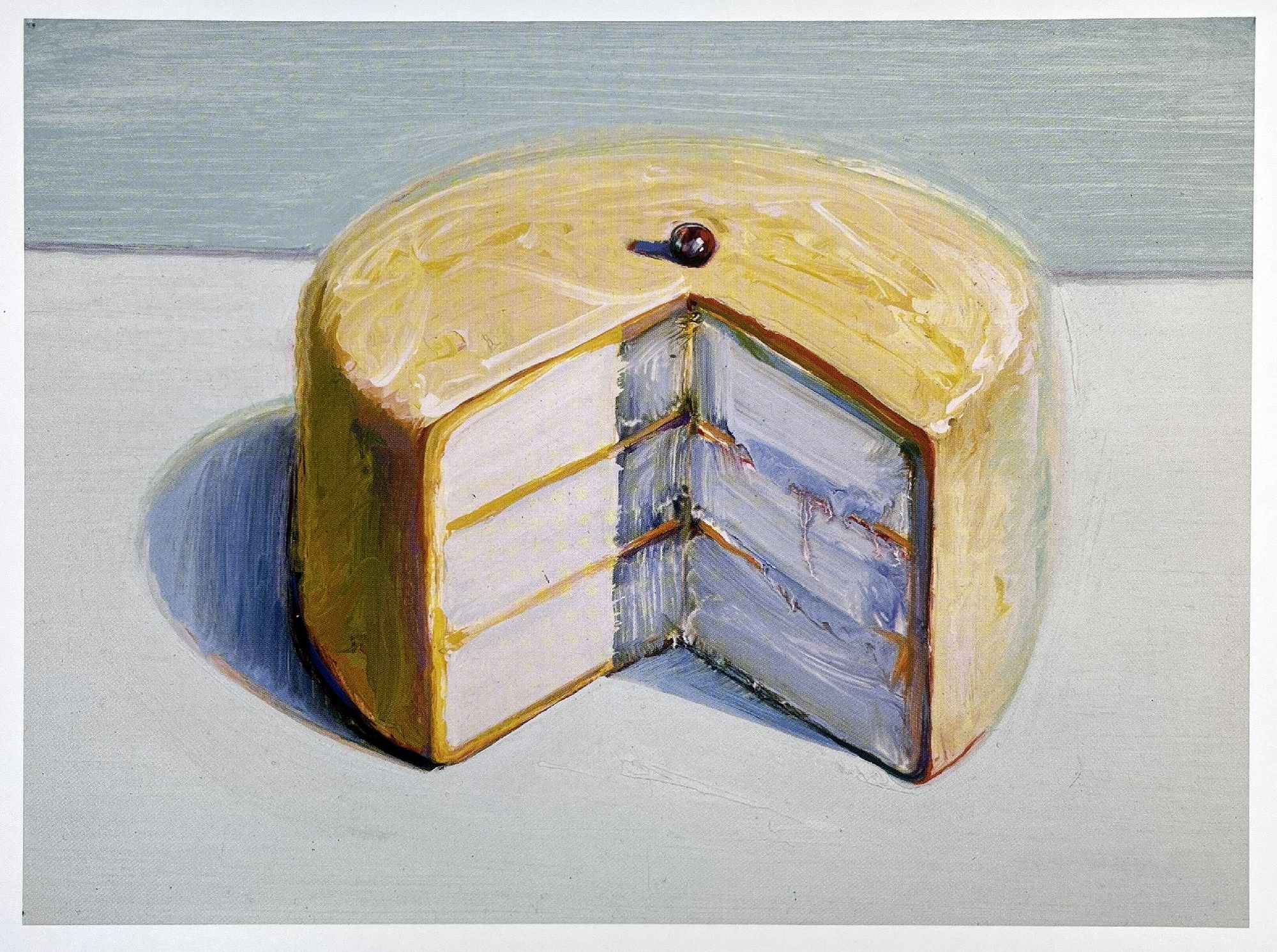 Wayne Thiebaud | ONE AND A HALF CAKES (1981) | MutualArt
