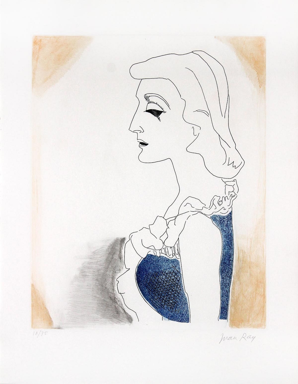 Man Ray | Portrait of Picasso and Jaqueline (1950) | MutualArt