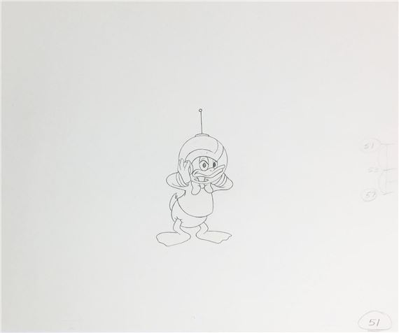 Walt Disney Studios | Disney - Donald Duck Roller Skating | MutualArt