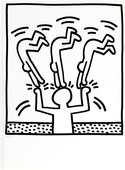 Keith Haring | Keith Haring - Gymnastics (from Lucio Amelio Suite (1983 ...