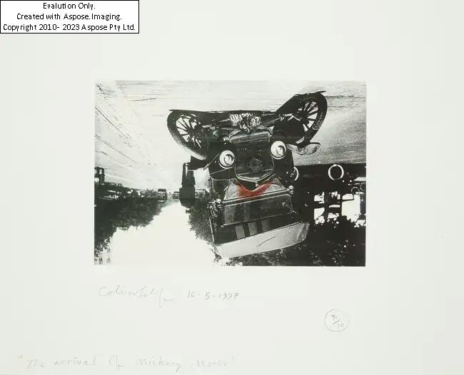 Colin Self | The Arrival of Mickey Mouse (1997) | MutualArt