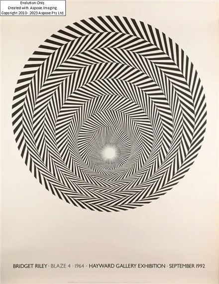 Bridget Riley | Blaze 4 (Hayward Gallery exhibition poster) (1992 ...