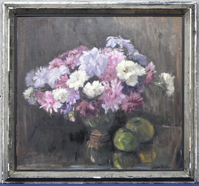 Anna Cuperus | “Stilleven met anjers en 2 appels” | MutualArt