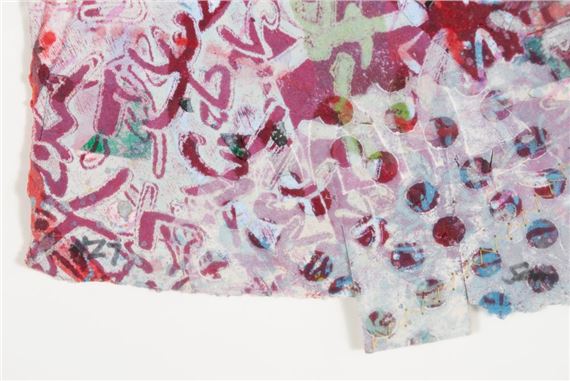 Sam Gilliam | Incorporating hand-painting, screen printing, stitching ...