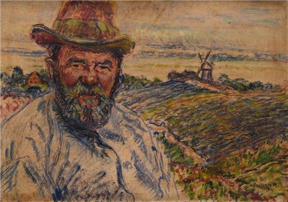 Richard Lesnick | Miller in front of his mill (1914) | MutualArt