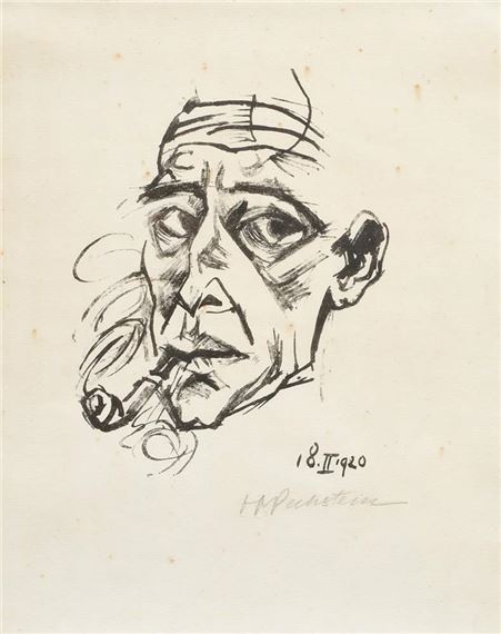Max Pechstein | Self-portrait (1920) | MutualArt