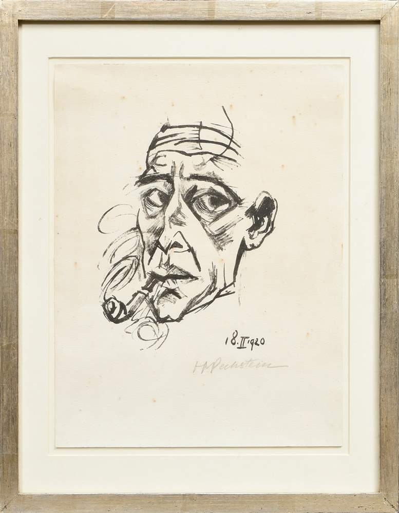 Max Pechstein | Self-portrait (1920) | MutualArt