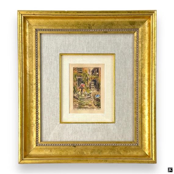 Edith Walker Oliver | Edith Walker Oliver Hand Colored Etching | MutualArt