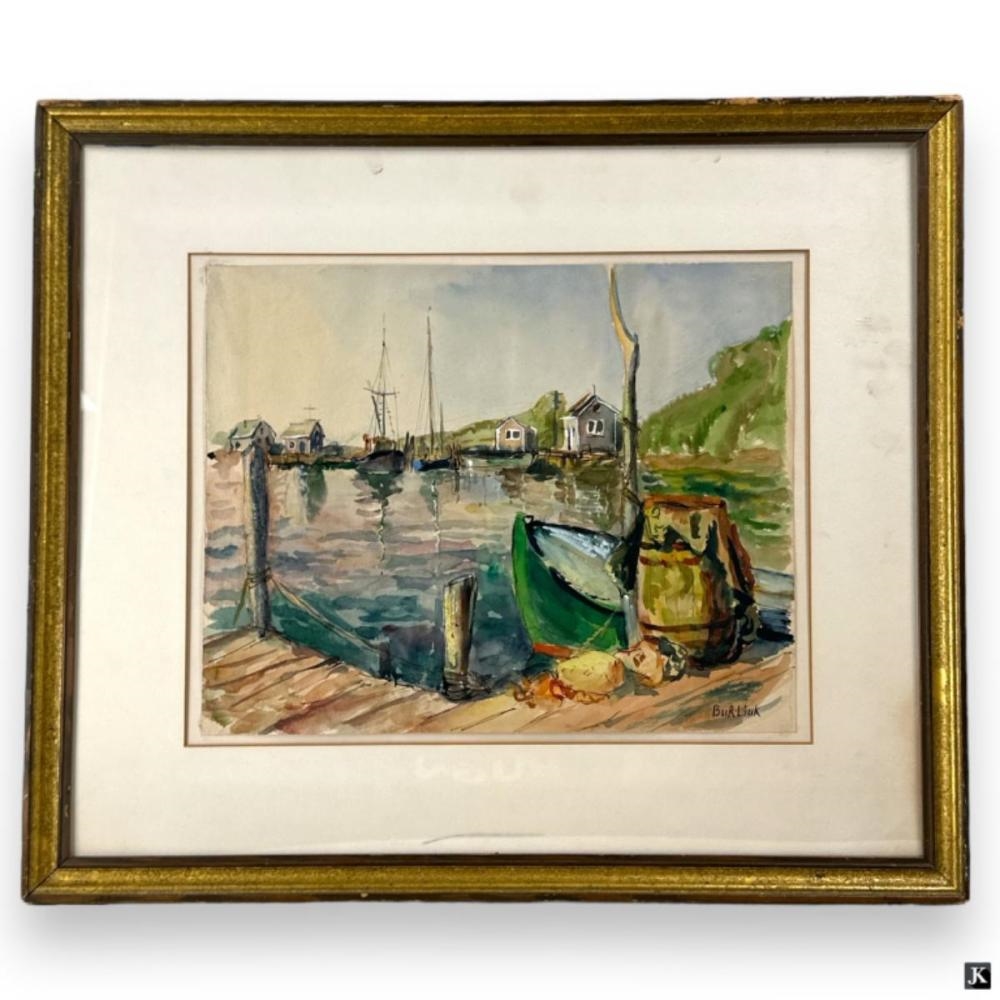 David Burliuk | THE ARTIST AT HIS EASEL (1965) | MutualArt