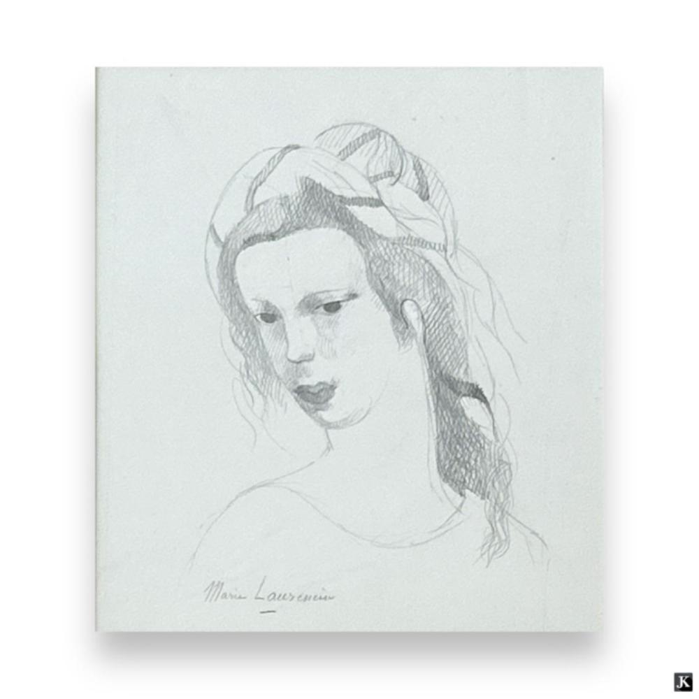 Marie Laurencin | Marie Laurencin Pencil Drawing Portrait of a Girl ...