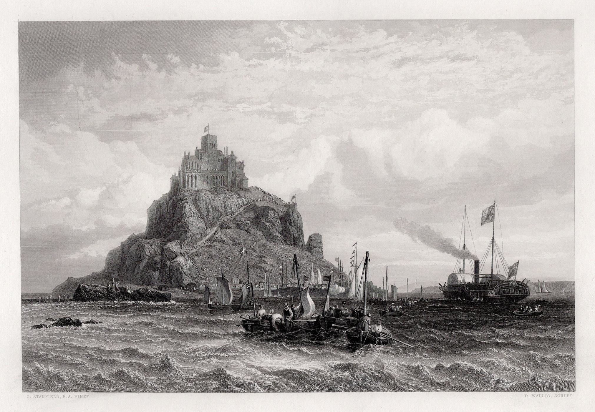 Clarkson Frederick Stanfield | The Royal Yacht off Mount St Michael ...