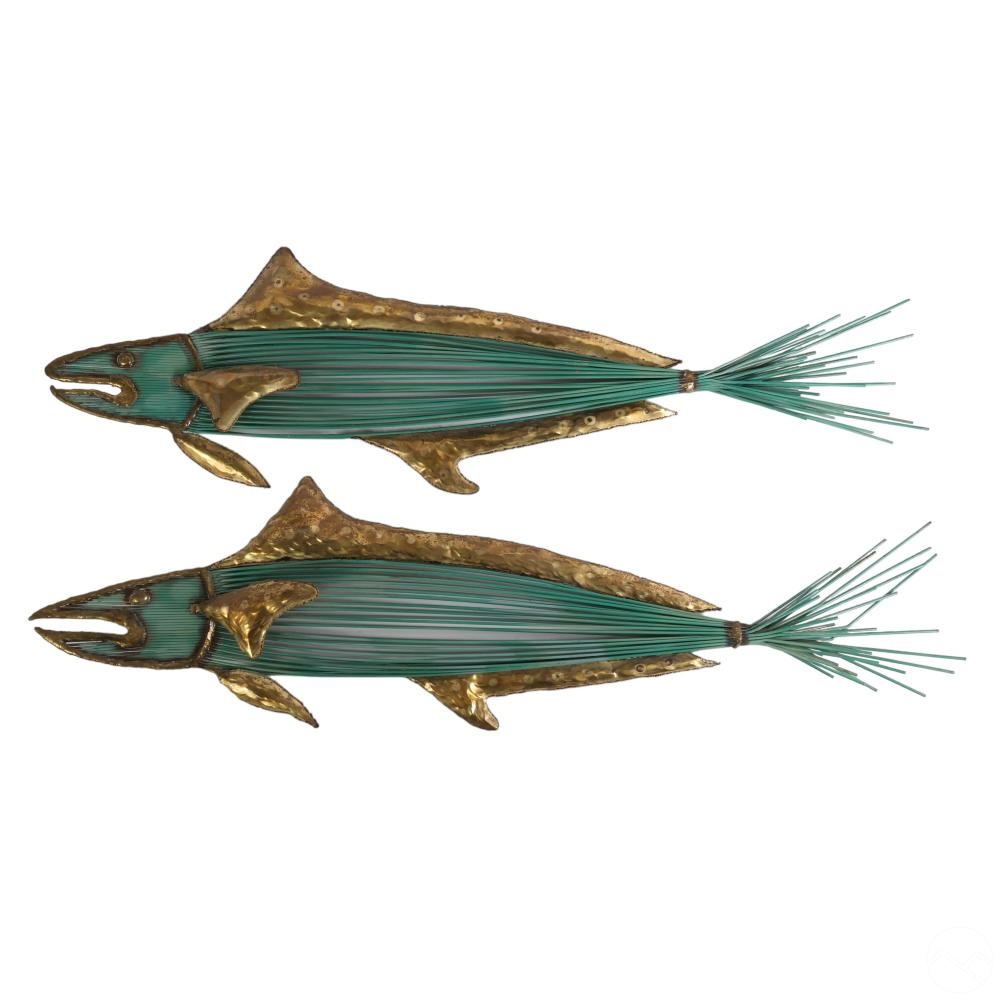 Curtis Jeré | Curtis Jere Style Pair Fish Wall Sculptures SIGNED ...
