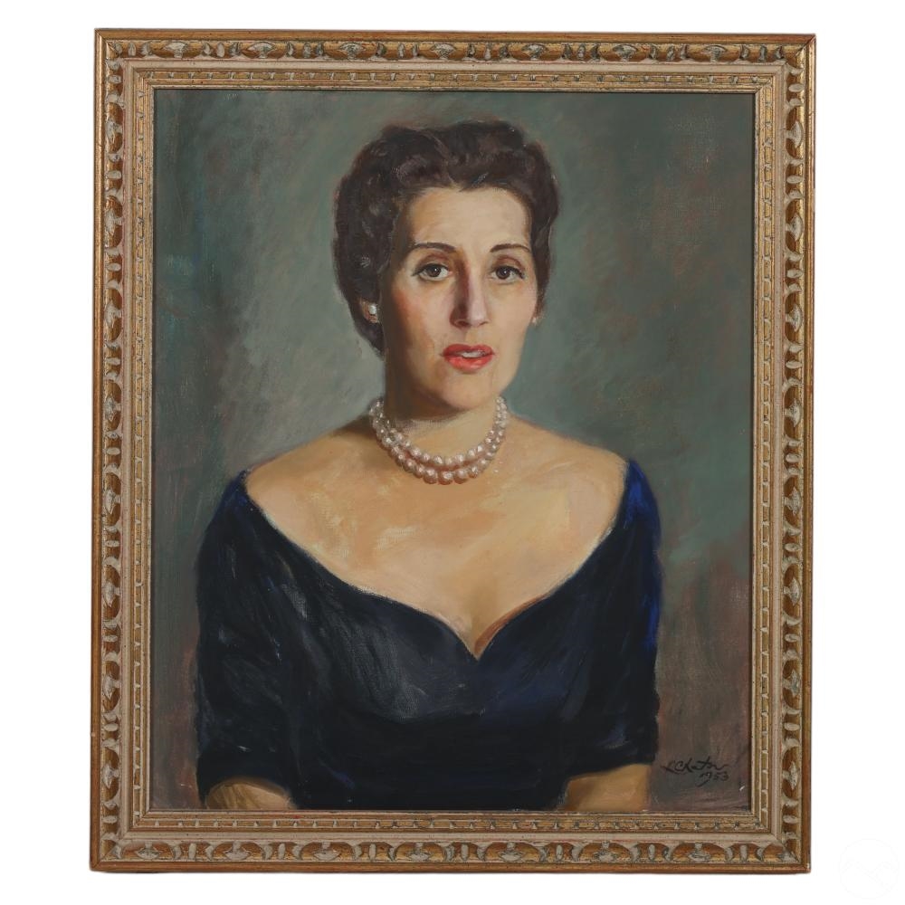 Roman Chatov | Roman Chatov 1900-1987 Portrait of a Lady Painting ...