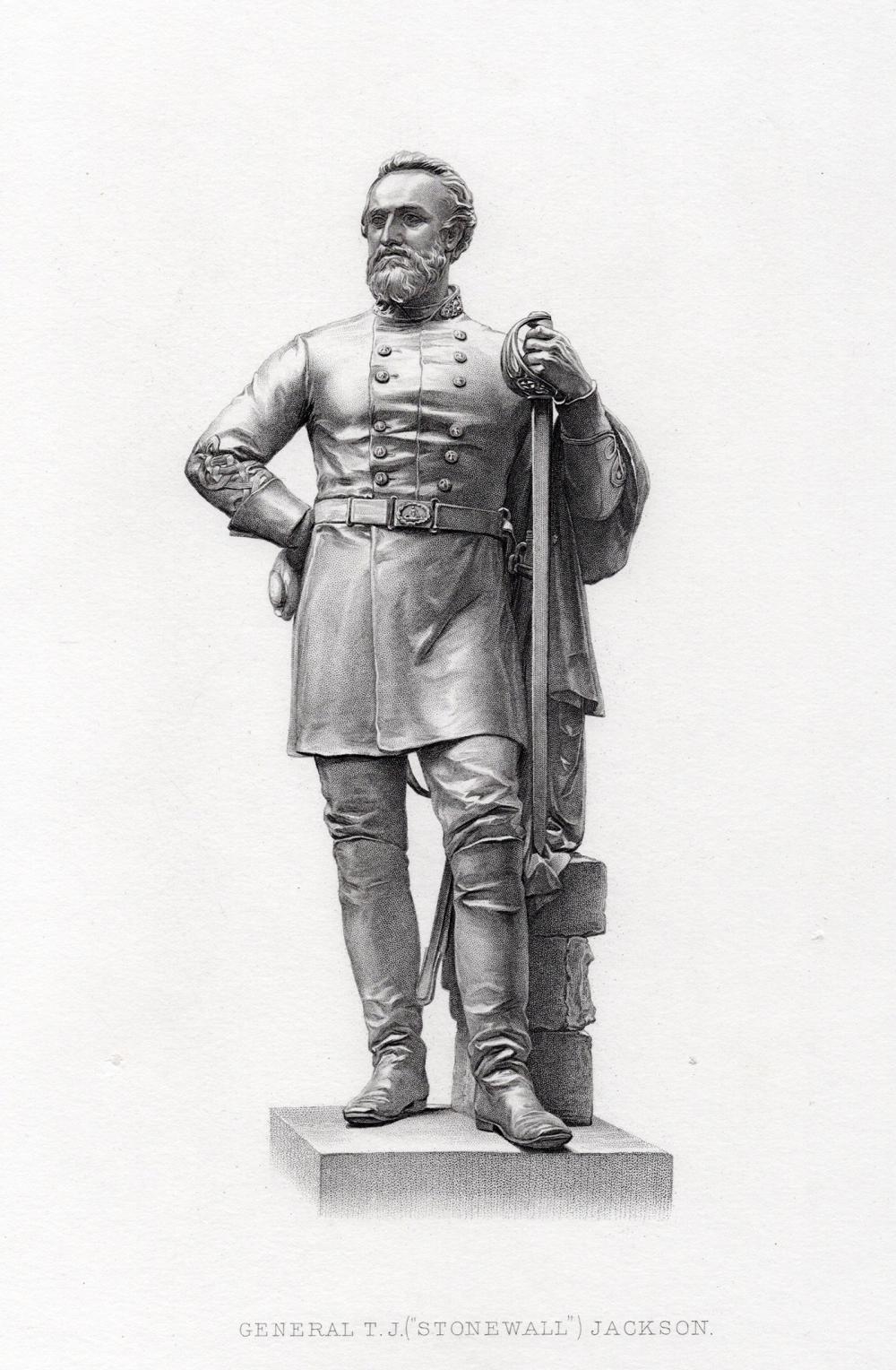 John Henry Foley | John Henry FOLEY 1800s Engraving General Stonewall ...