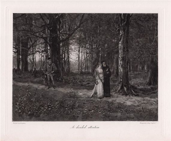 George Henry Boughton | George Henry Boughton A Divided Attention 1877 ...