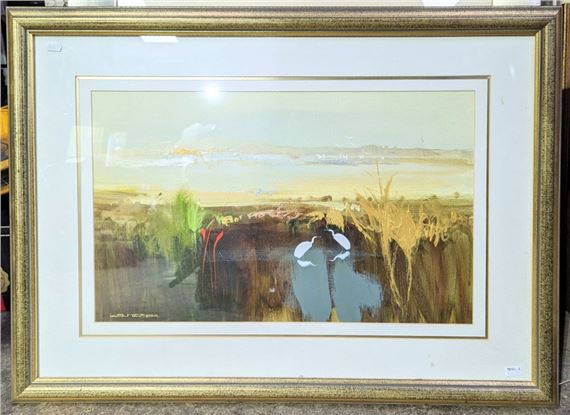 Ken Taber | 'Water's Edge' acrylic on board | MutualArt