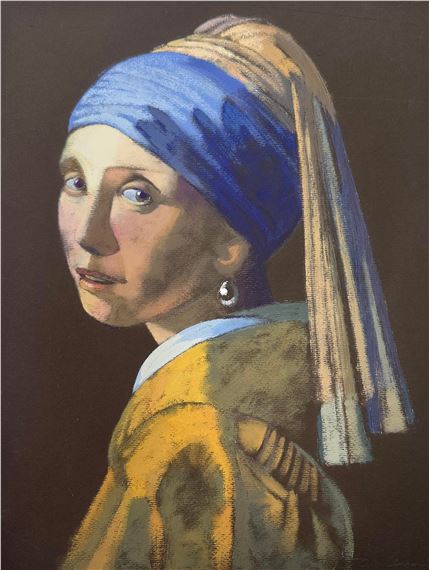 Stan Kaminski | copy of Vermeer’s Girl with a Pearl Earring. Unframed ...