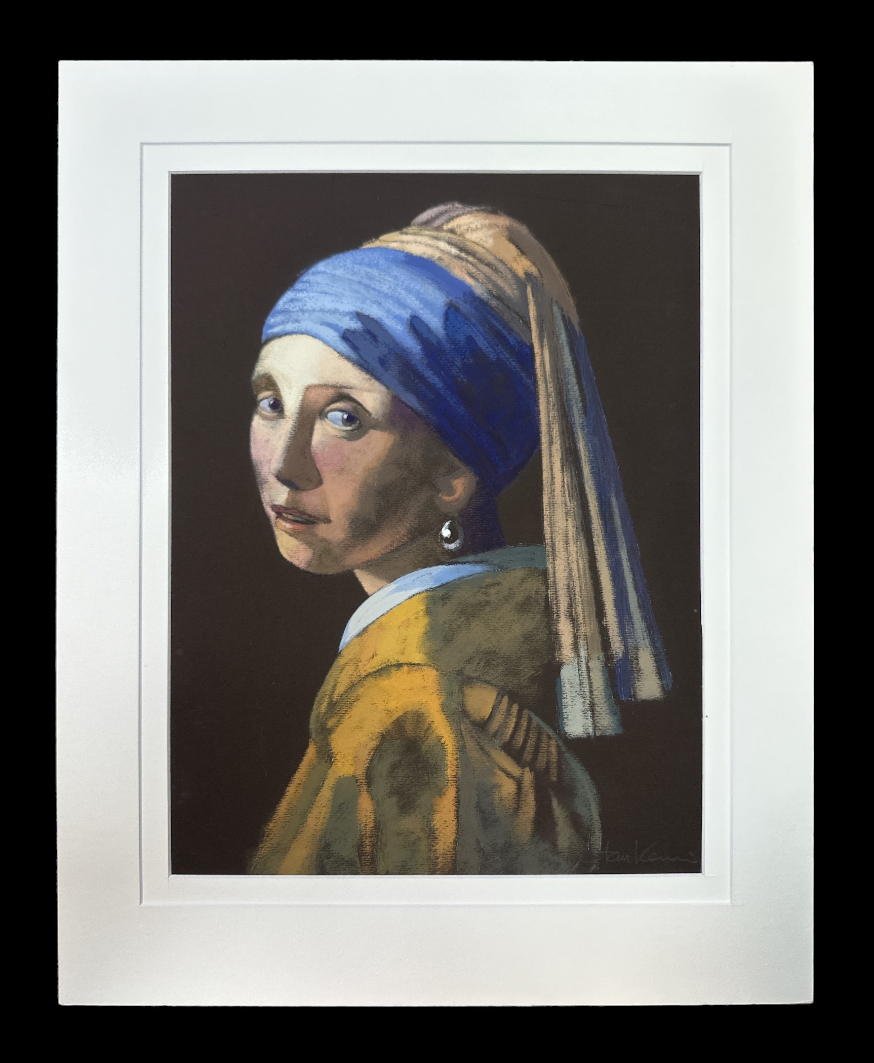 Stan Kaminski | copy of Vermeer’s Girl with a Pearl Earring. Unframed ...