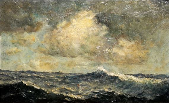 Dedrick Stuber | 'Waves and Clouds' (1878) | MutualArt