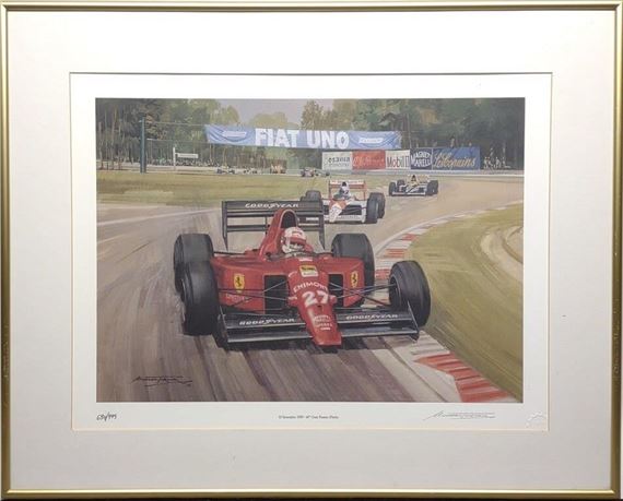 Michael Turner | Michael Turner Signed Ferrari Racing Print Art (1992 ...