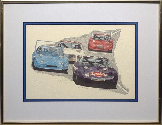 Dan McCrary | 1983 D. McCrary Signed Nascar Race Car Print Art (1983 ...