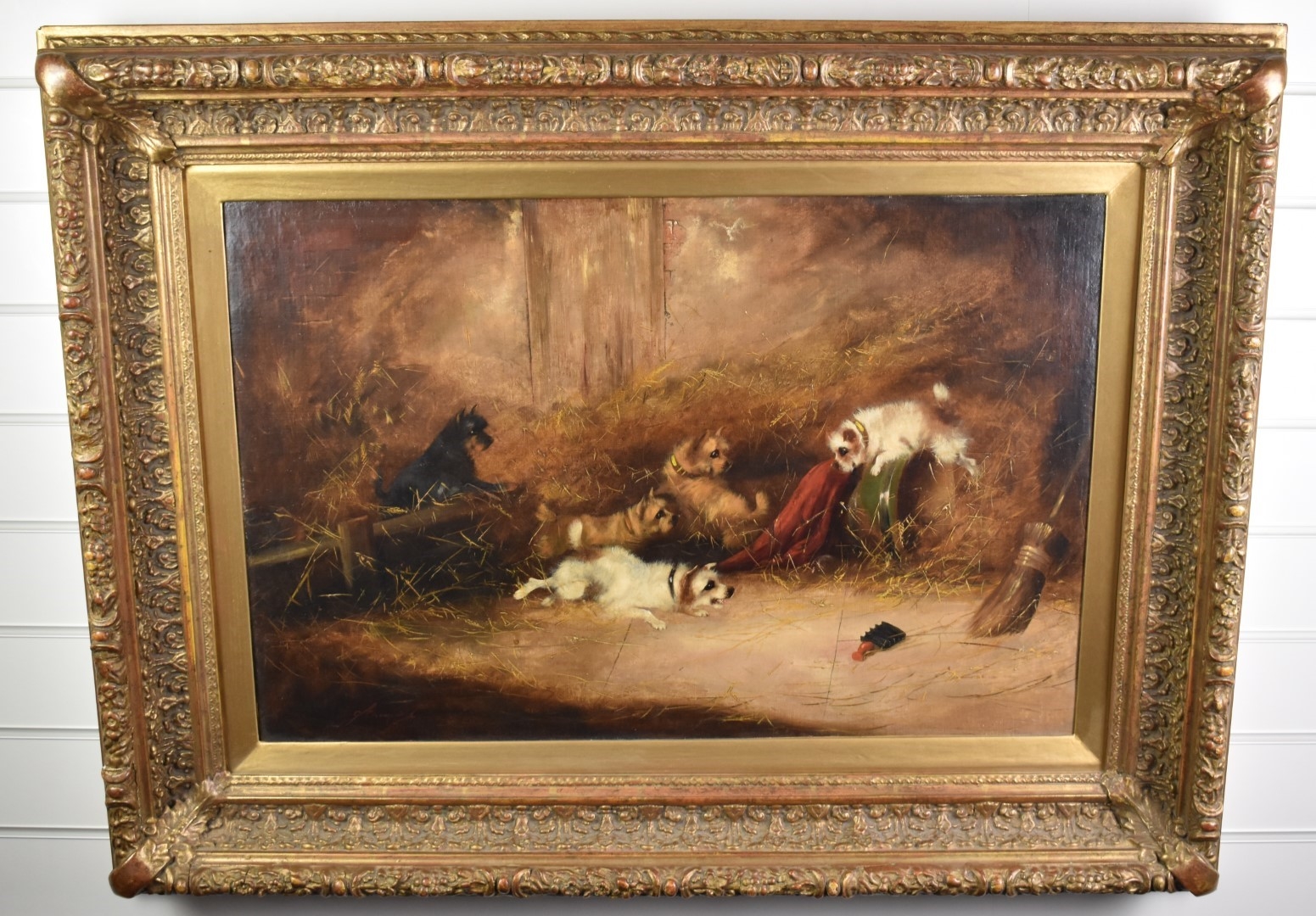 George Armfield | George Armfield (1808-1893) oil on canvas dogs ...