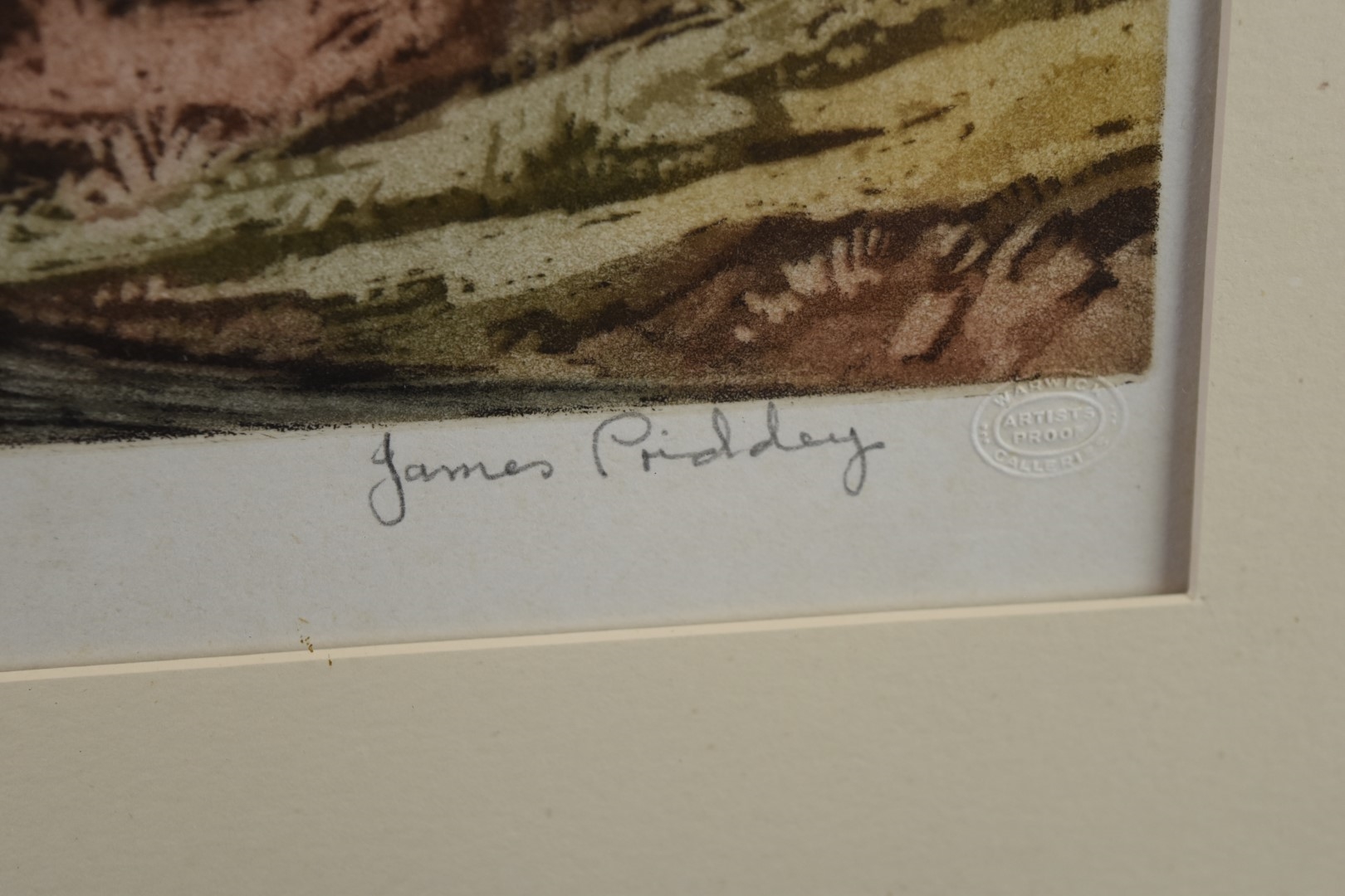 James Priddey | James Priddy (1916-1980) coloured etching 'Autumn Tints ...