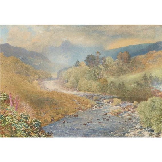 Alfred William Hunt | LANGDALE PIKE (1865) | MutualArt