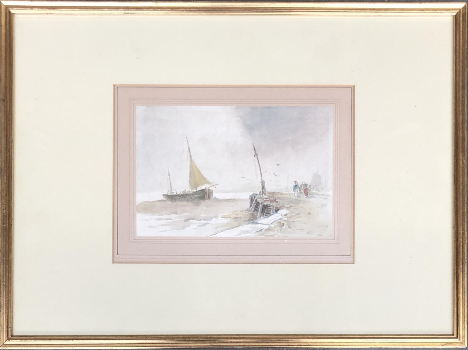 David Cox, Jr. | Shipping by a jetty | MutualArt