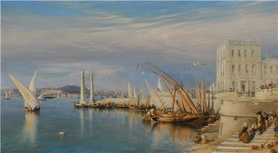 Frank Dillon | The Praça do Comércio and the Cais das Colunas, Lisbon ...