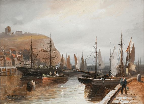 Walter Meegan | Moonlight over the Spa Bridge Scarborough | MutualArt