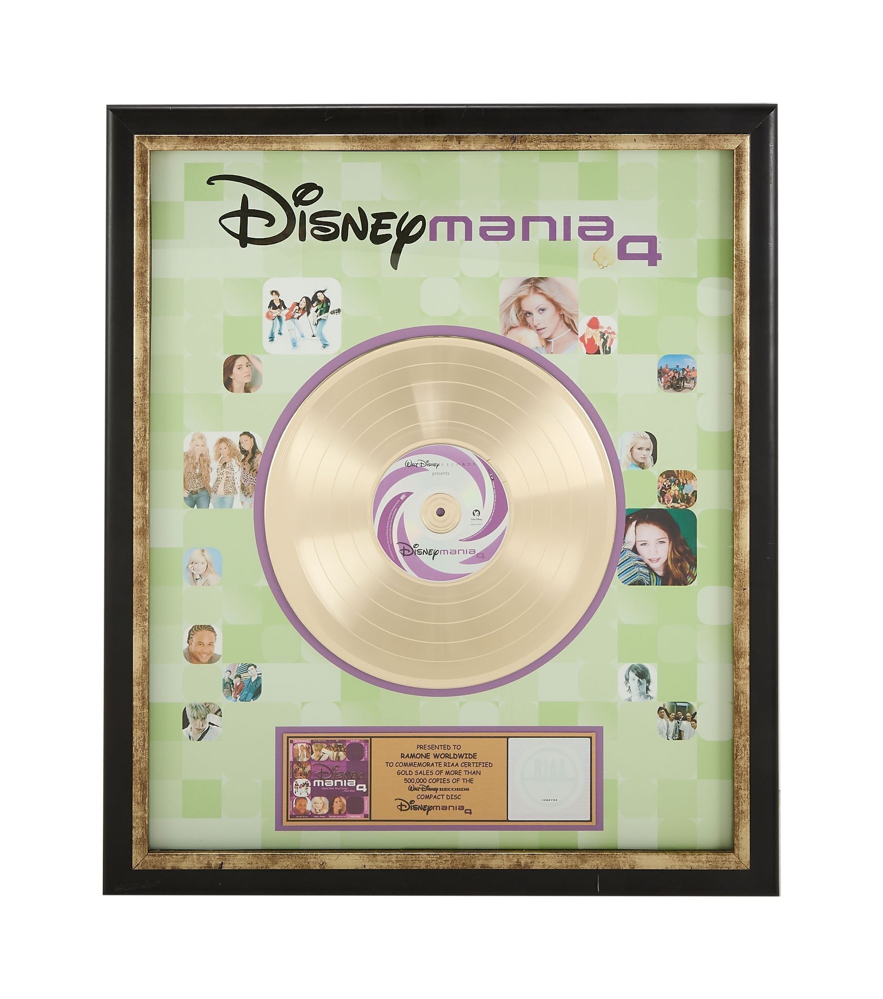 Walt Disney | Walt Disney | Disneymania4 Riaa Gold Record Award | MutualArt