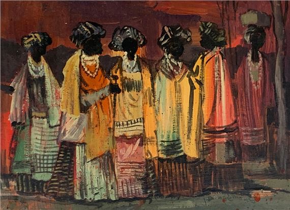 Johannes Wilhelmus Dingemans | six robed figures | MutualArt