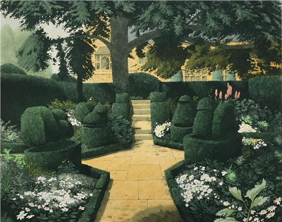 David Suff | The White Garden at Hidcote (1984) | MutualArt