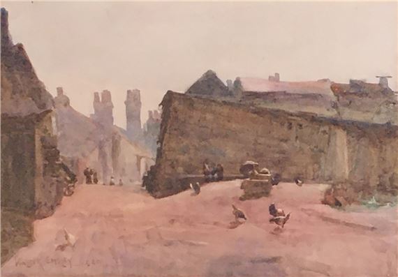Walter Emsley | Whitby street scene (1920) | MutualArt
