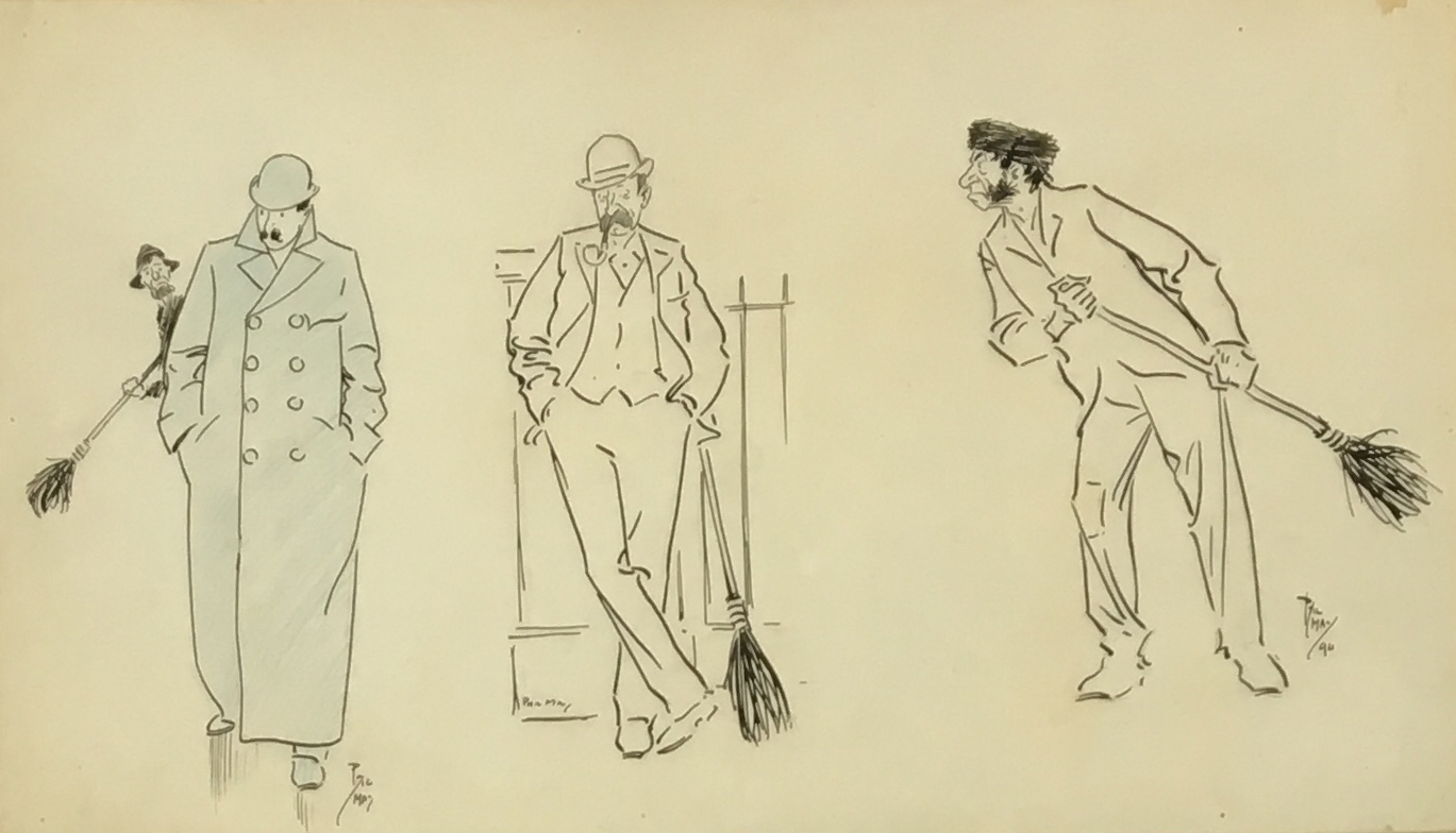 Philip William May | three caricatures | MutualArt