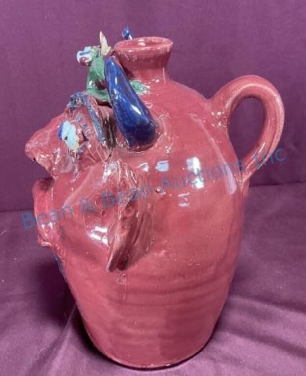 Jerry Brown | Rare Jerry Brown Devil Face “ jug | MutualArt