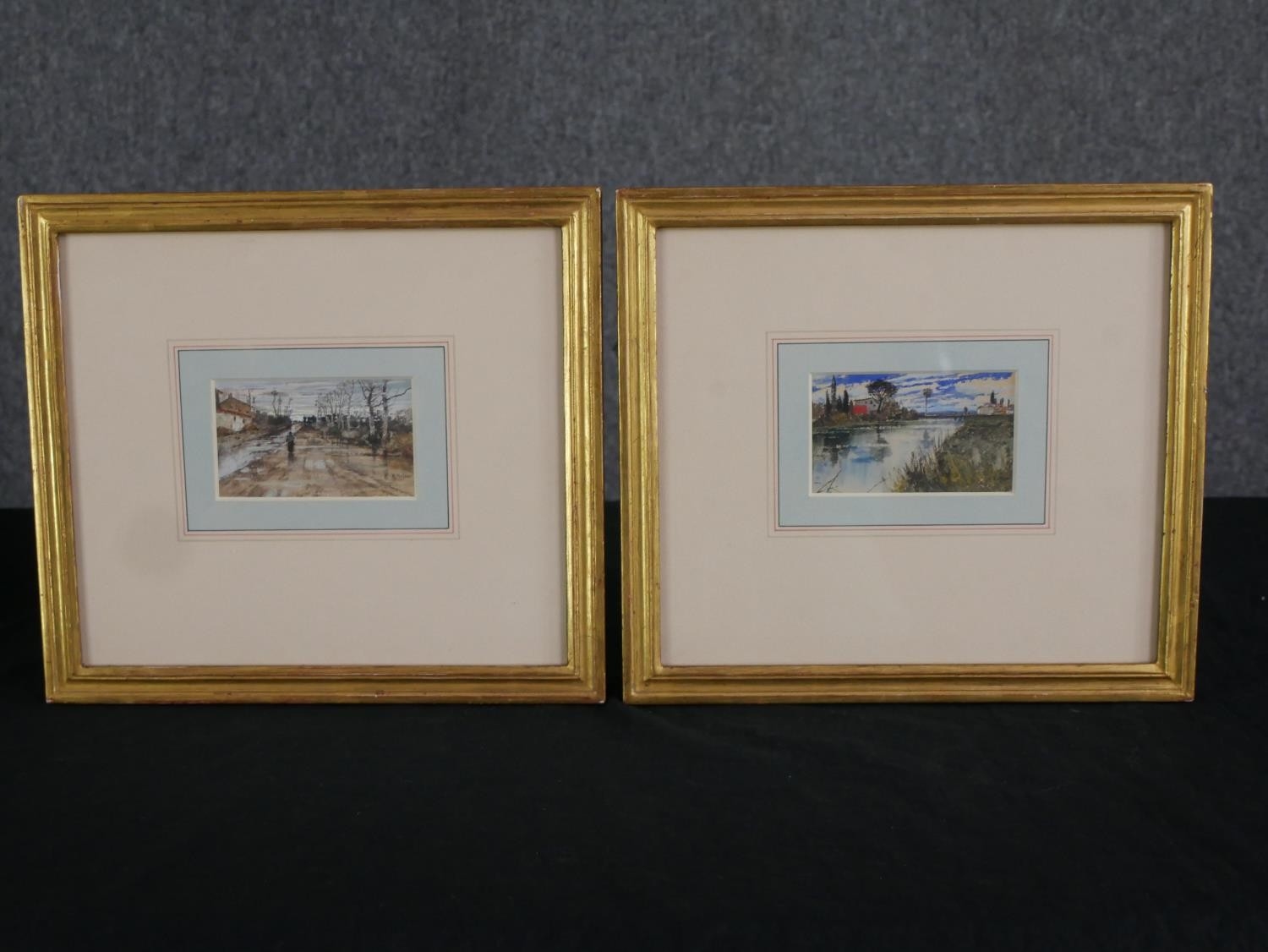 Karl Heffner | COUPLE ON THE CANAL | MutualArt