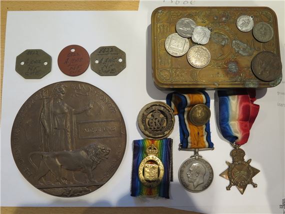 L. Lewis | WWI Medal and Death Plaque Group awarded to 10365 CPL ...