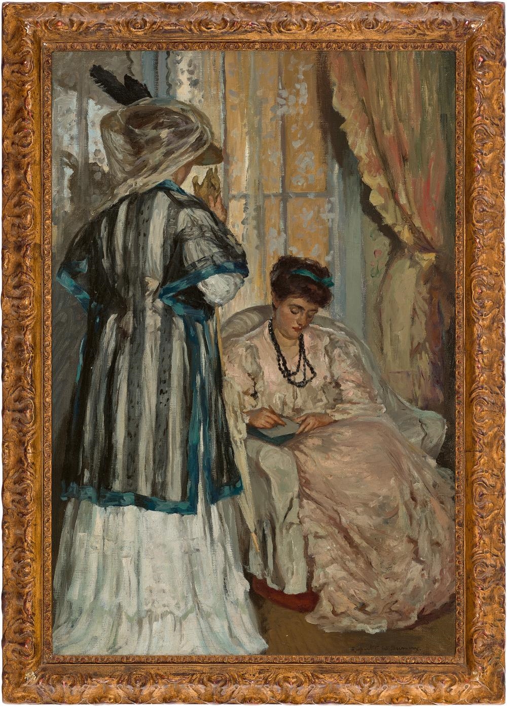 Rupert Bunny | THE TELEGRAM (Circa 1908) | MutualArt