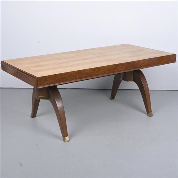 Jules Leleu | A FRENCH ART DECO BURR AMBOYNA AND FIDDLEBACK SYCAMORE ...