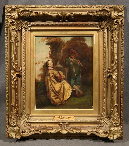 Nicolas Lancret | A Man Playing the Flute for a Woman in a Landscape ...