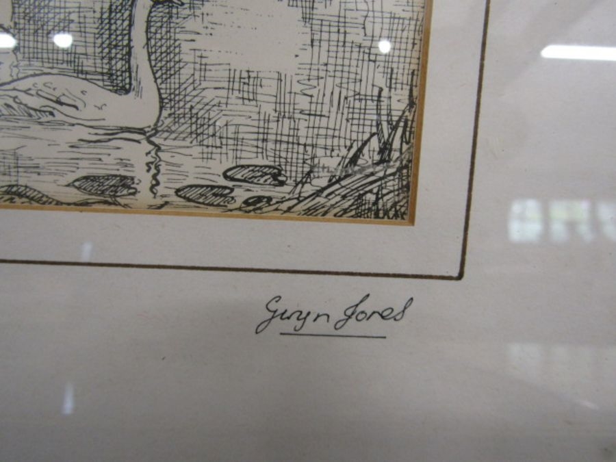 Glyn Jones | Glyn Jones Norfolk Broads pen and ink drawings 40x32cm ...
